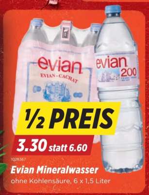 EVIAN im Angebot • Heute ab CHF 1.10
